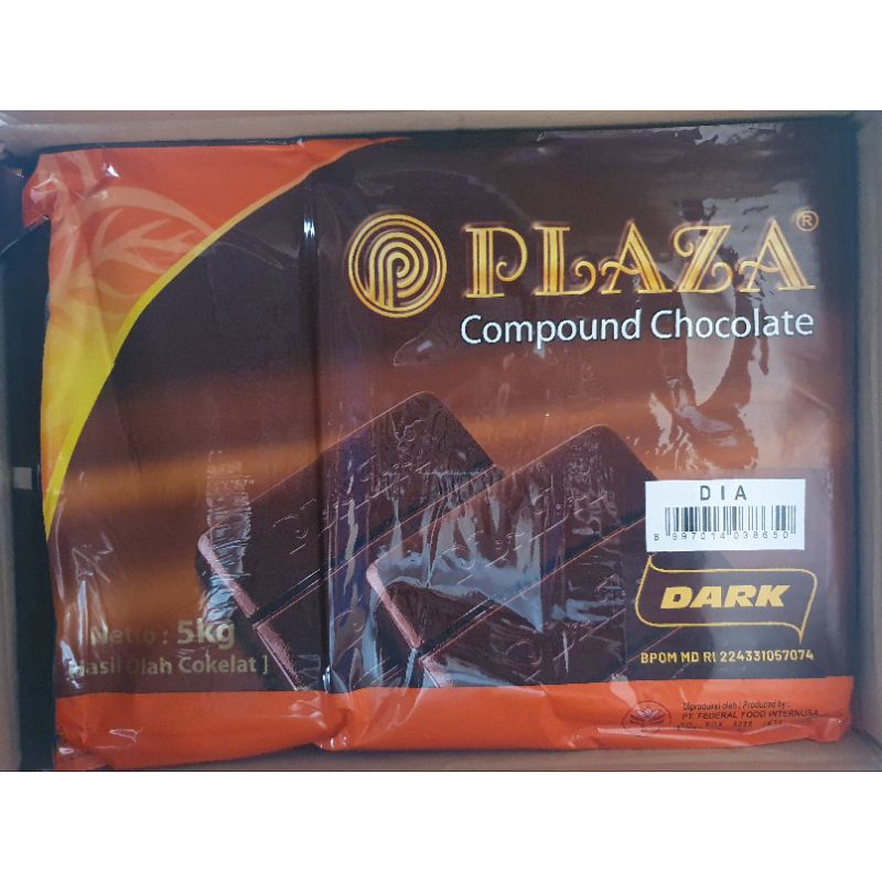 Jual Plaza Coklat Batang Dark Compound Chocolate DCC 2 x 5kg Kargo ...