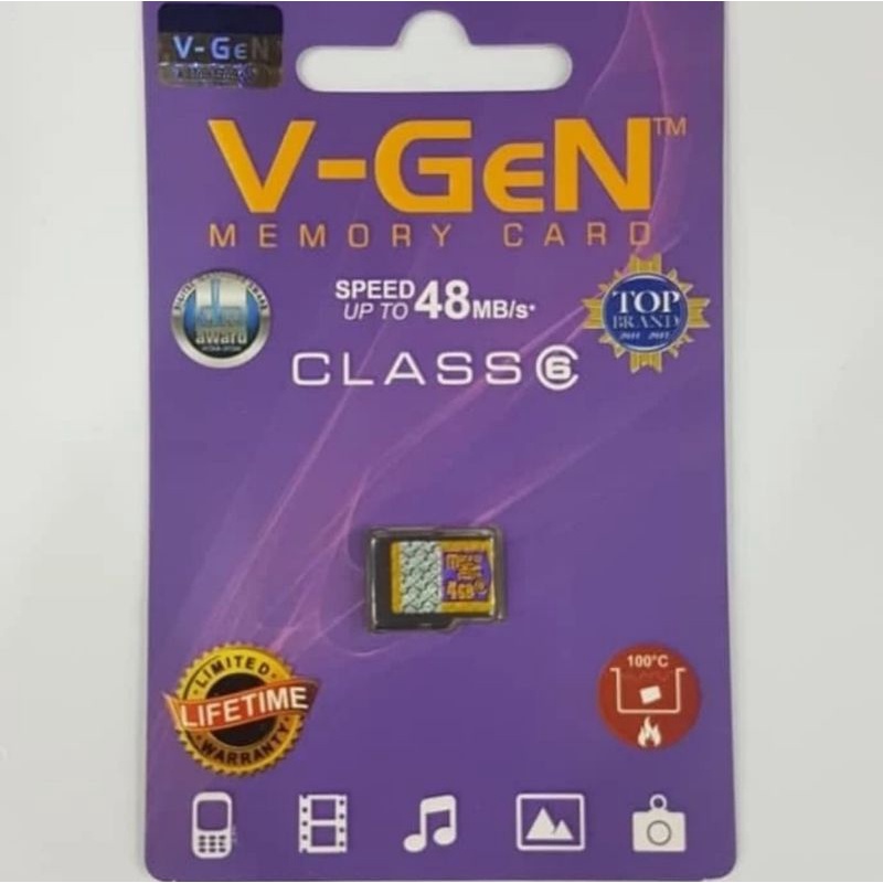 Jual Memory Card VGEN V-Gen Micro SD Class 6 4GB 8GB 16GB 32GB ORI ...