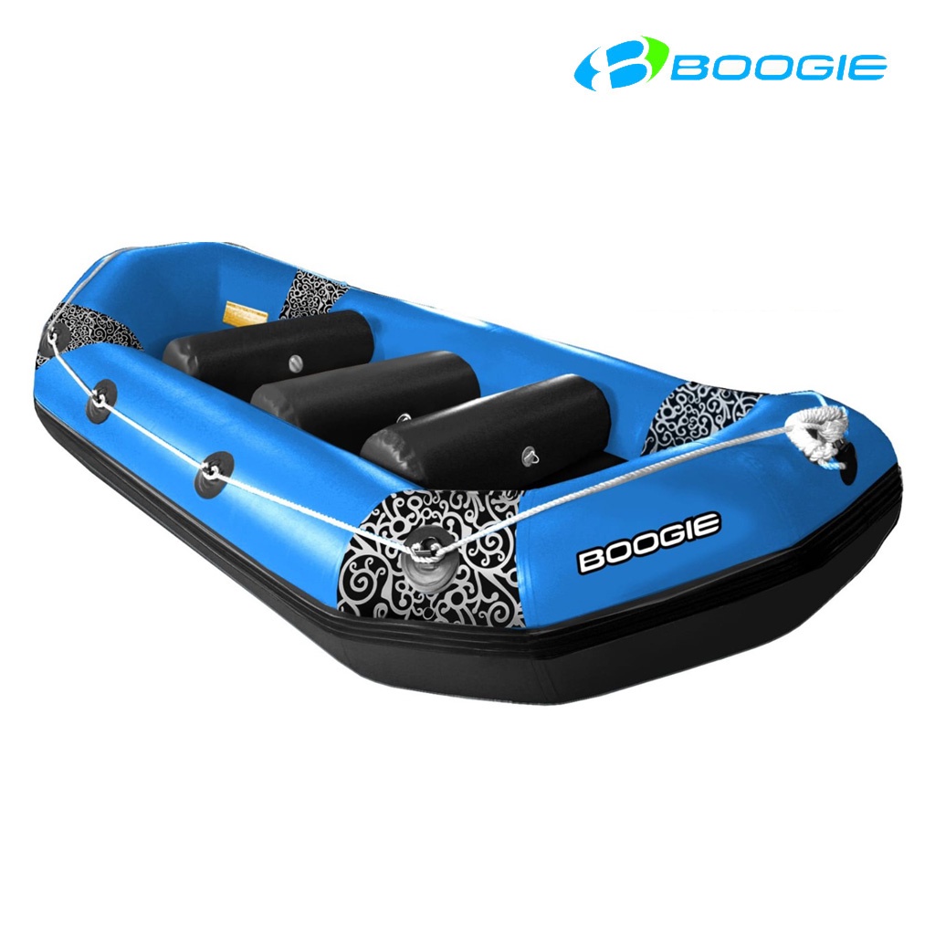 Jual Boogie Perahu Karet arung jeram Barong 380 Blue - Black | Shopee ...