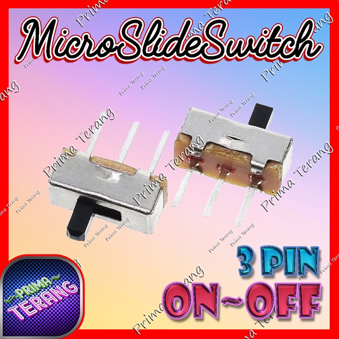 Jual Mini Slide Switch On Off 3 Pin Saklar Geser Kecil SPDT Breadboard ...