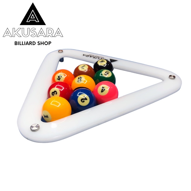 Jual AKUSARA RACK ACRYLIC POOL BALL RACK WHITE RAK AKRILIK | TRIANGLE ...