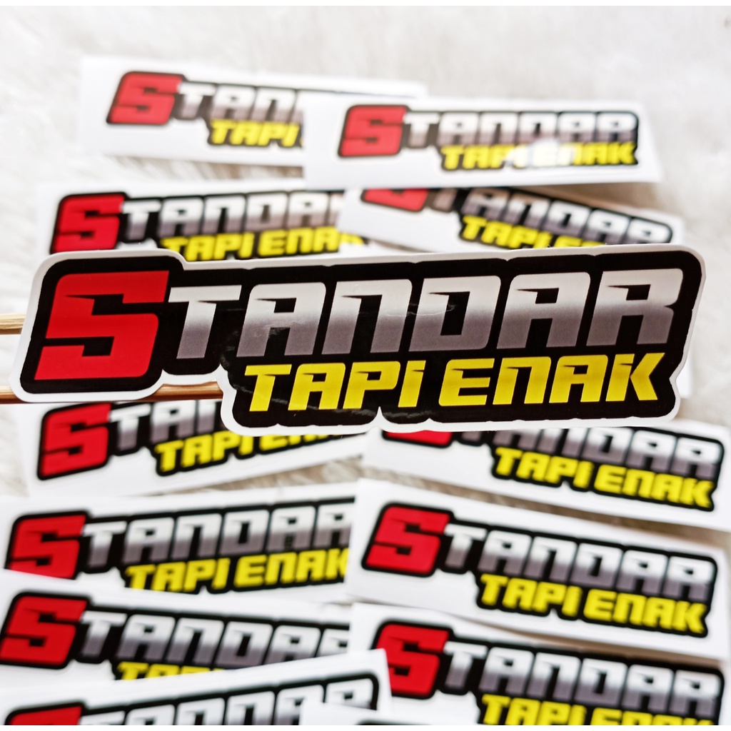 Jual Stiker Standar Tapi Enak Cutting | Shopee Indonesia