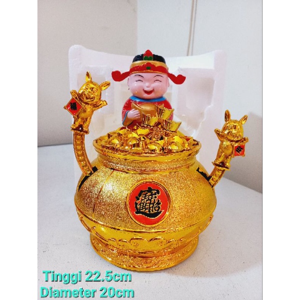 Jual Pajangan Dewa Caishen Imlek / Figurine Kelinci Imlek / Patung Dewa ...