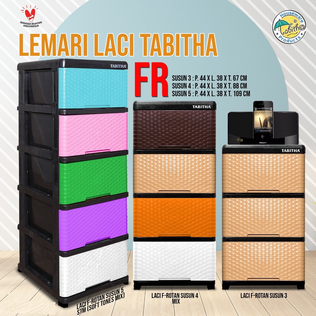 Jual Tabitha Lemari Laci Pakaian Plastik Serbaguna / MultiPurpose ...