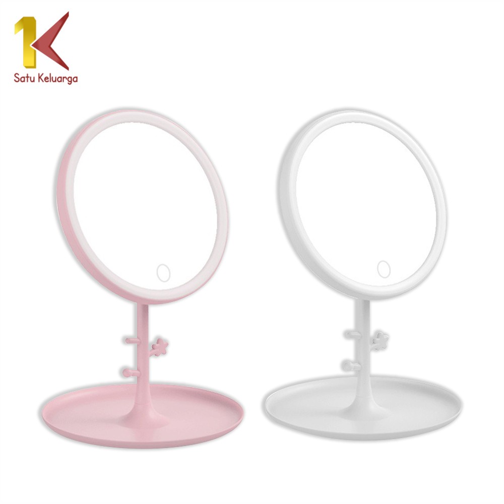 Jual Satu Keluarga Cermin Rias Kaca Rias Bulat K48 Led Mirror Touch ...