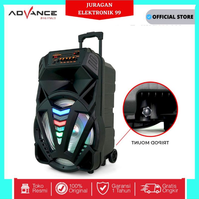 Jual Speaker Advance K1201 N BT / K1201 Bluetooth / meeting plus Mic wireless 12 inci / speaker ...