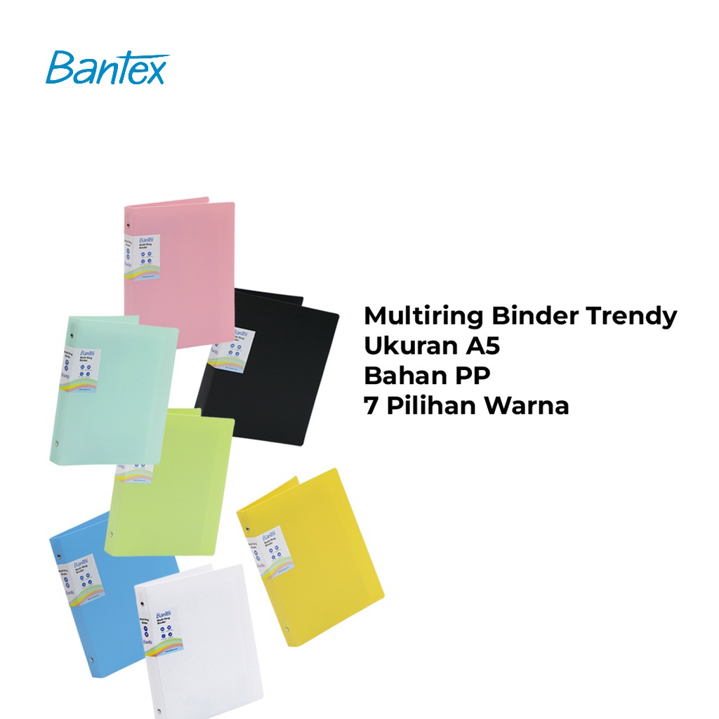 Jual Bantex A5 Trendy Multi Ring Binder 20 Hole 3124 | Shopee Indonesia