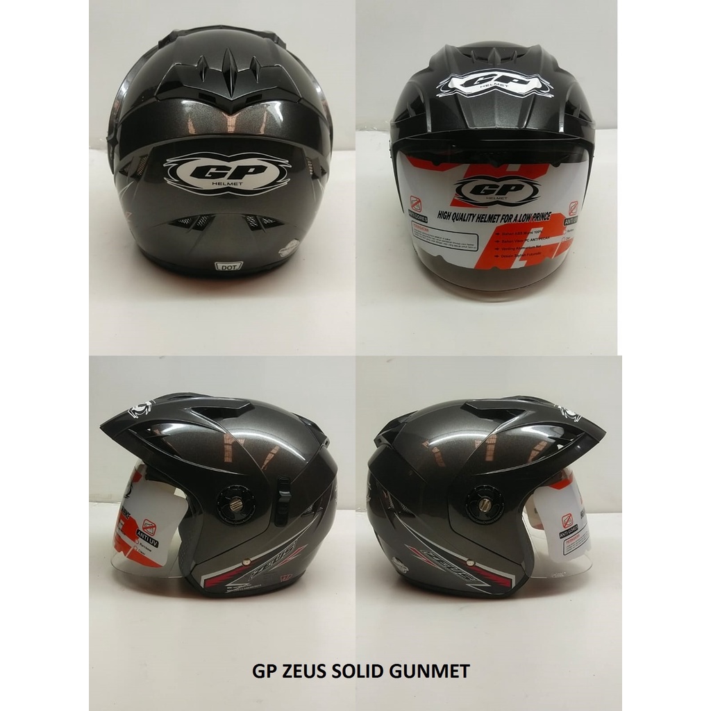 Jual HELM SNI GP ZEUS HALF FACE, GP ZEUS new series SIZE L | Shopee ...