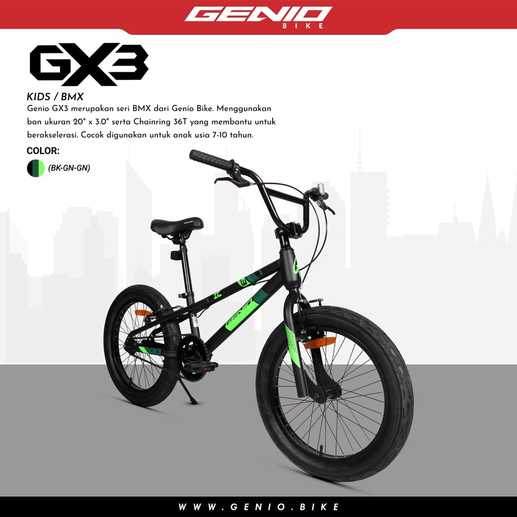 Jual Sepeda BMX 20 inch Genio GX02/GX03/GX04/GX05 Sepeda anak laki laki | Shopee Indonesia