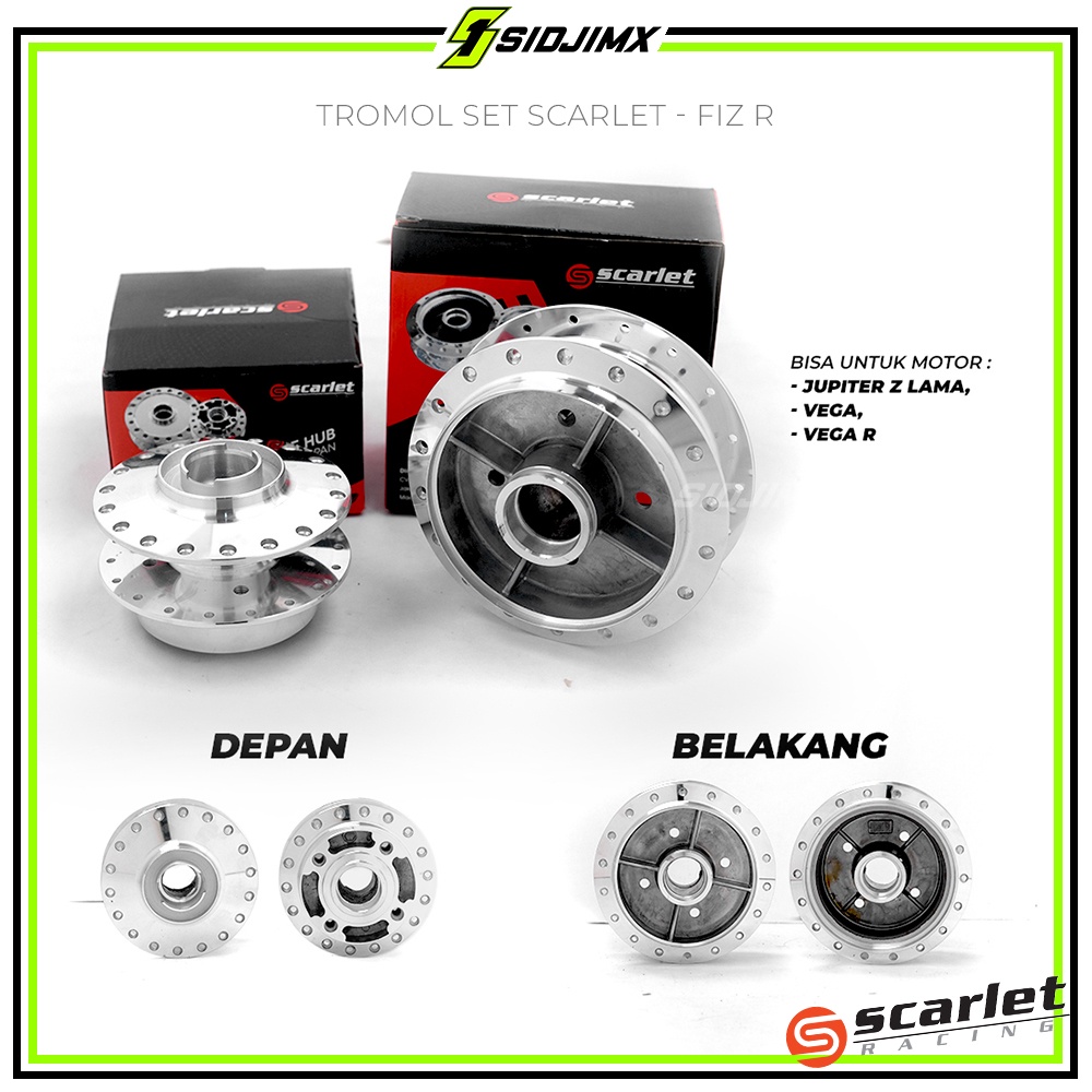 Jual Tromol SET Depan Belakang SCARLET Fiz-R Jupiter Z Old Vega R ...