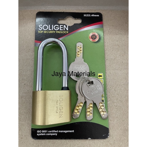 Jual Gembok Soligen PER 40mm Leher Panjang cocok untuk rumah gudang ...