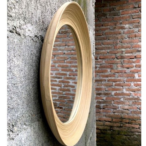 Jual Cermin Bambu Aesthetic Model Canang | Shopee Indonesia