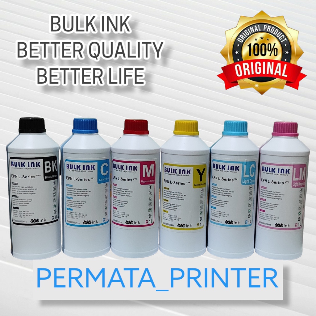 Jual Tinta Bulk Ink Premium Untuk Epson L Series (1 LITER ) | Shopee ...