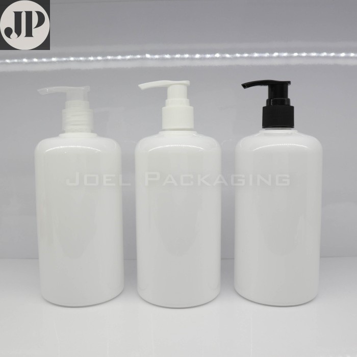 Jual BOTOL 500ML PUTIH PUMP LOTION CLEAR PUTIH HITAM N24 500 ML PUTIH ...
