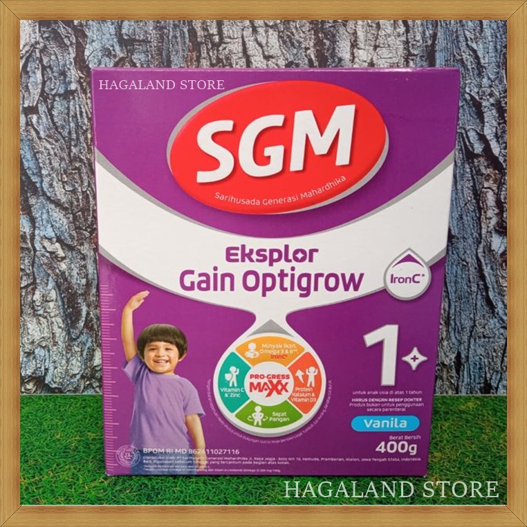 Jual SGM Eksplor Gain Optigrow 1 Plus 1+ Vanila 400g Formula Lanjutan ...