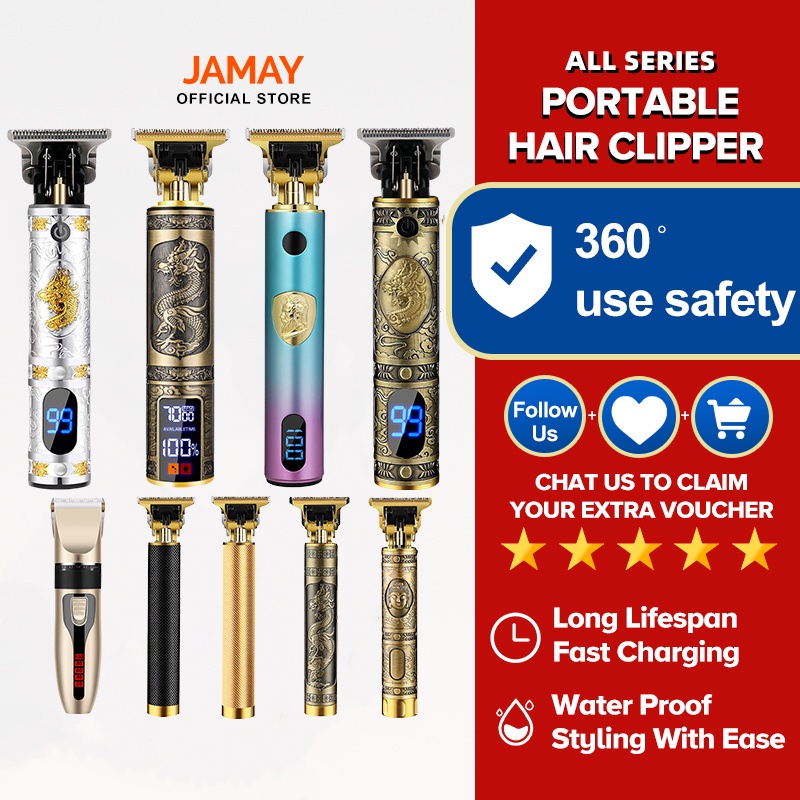 Jual JAMAY Alat Cukur Rambut Elektrik /Cukur Jenggot /Mesin Potong Rambut/ Hair Clipper /Mini ...