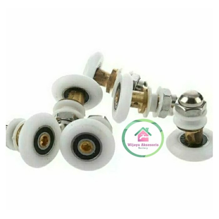 Jual RODA SHOWER BOX/ROLLER PINTU SLIDING 27MM | Shopee Indonesia