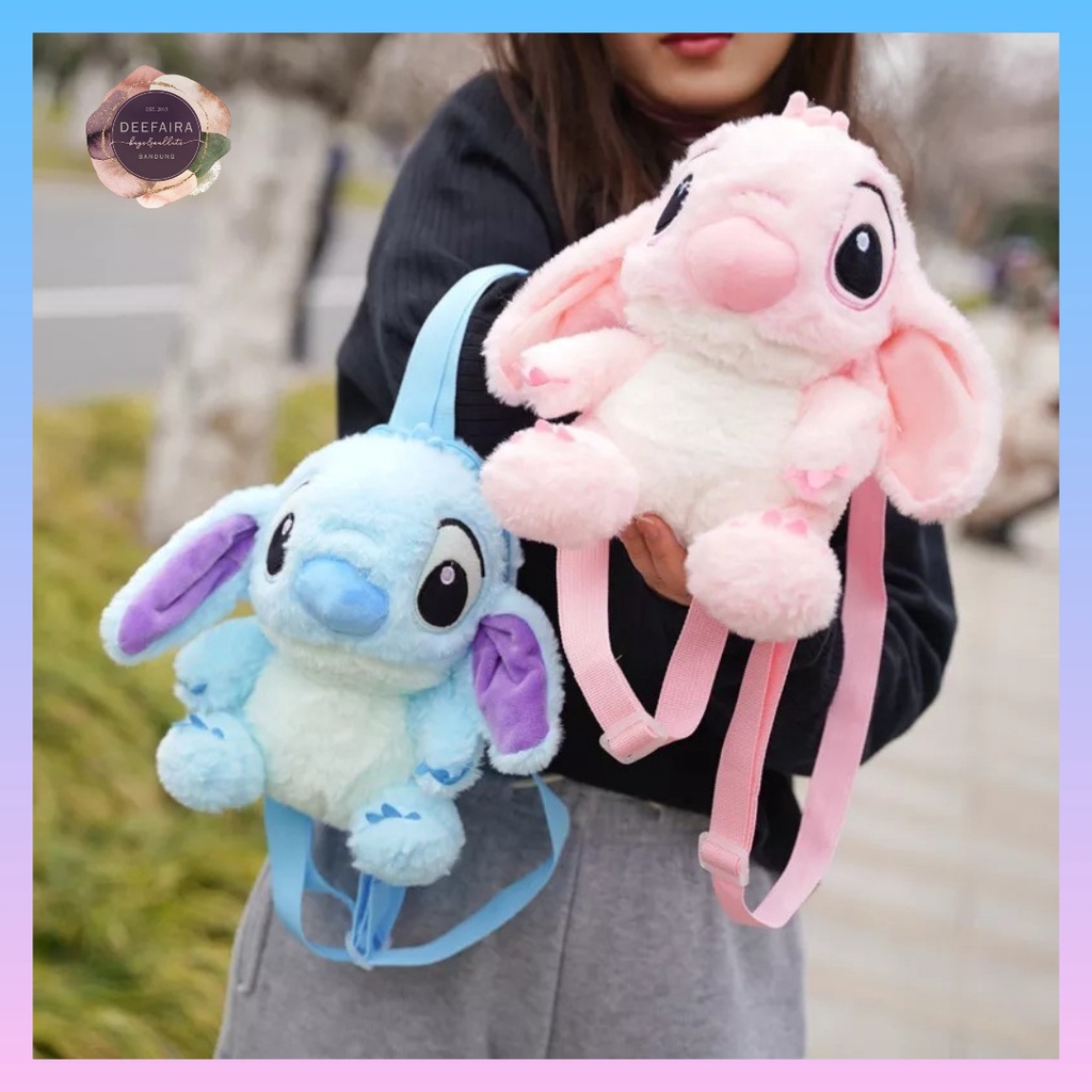 Jual Tas Boneka Ransel Model Stitch LiL0 Bahan Lembut Dan Bisa DipakaI ...