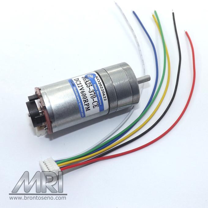 Jual DC Motor 25GA370 12V 600Rpm Encoder 7ppr | Shopee Indonesia