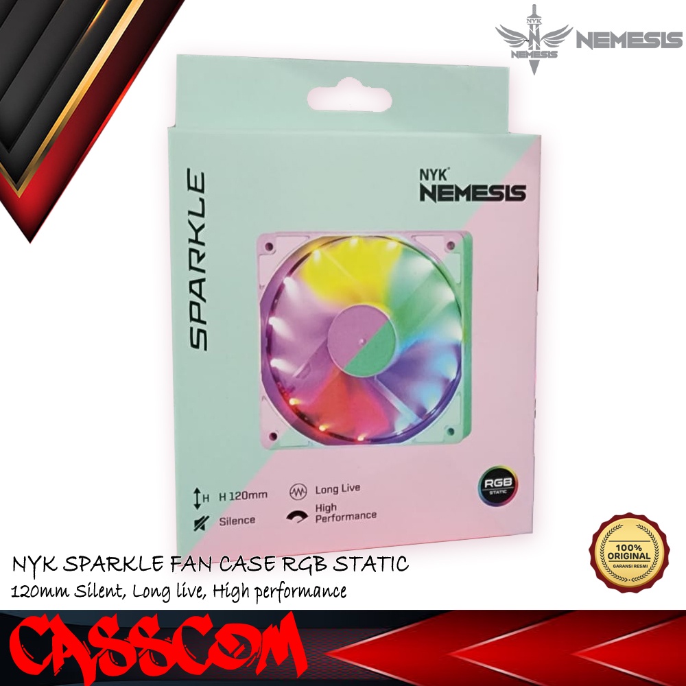 Jual Fan Case RGB NYK Nemesis Sparkle - Fan Casing Statis 12 cm ...