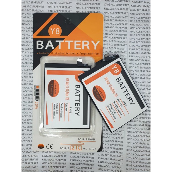 Jual BATERAI BATRE BATERE BATTERY Y8 XIAOMI NOTE 10 NOTE 10S 4G BN59 ...
