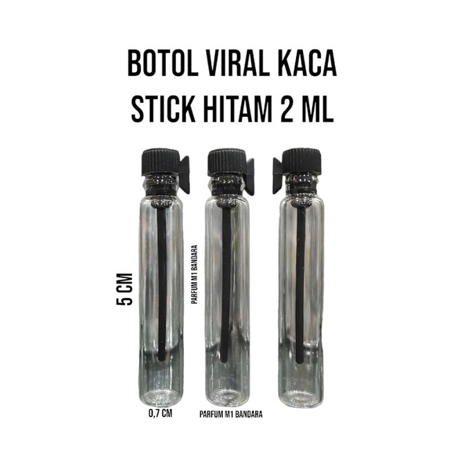 Jual BOTOL TESTER PARFUM KACA 2 ML - BOTOL TESTER 2 ML - BOTOL VIAL ...
