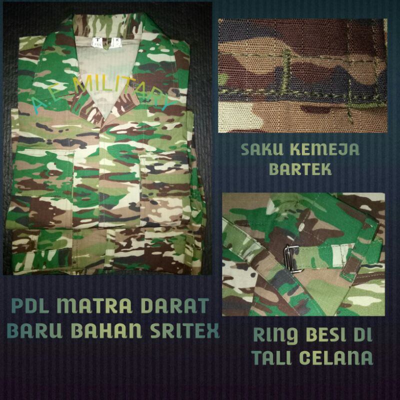 Jual PDL NKRI Matra Darat Baru 888 Sritex | TNI AD | Loreng Baru | Shopee Indonesia