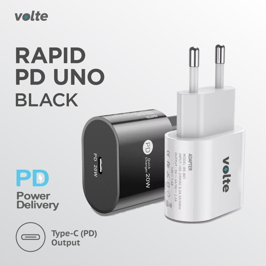 Jual VOLTE PD UNO KEPALA CHARGER 1 PORT USB C | Shopee Indonesia