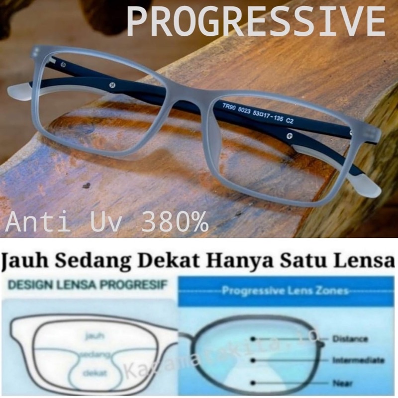 Jual Kacamata Baca Progresif Pria/wanita | kacamata plus jalan jauh ...