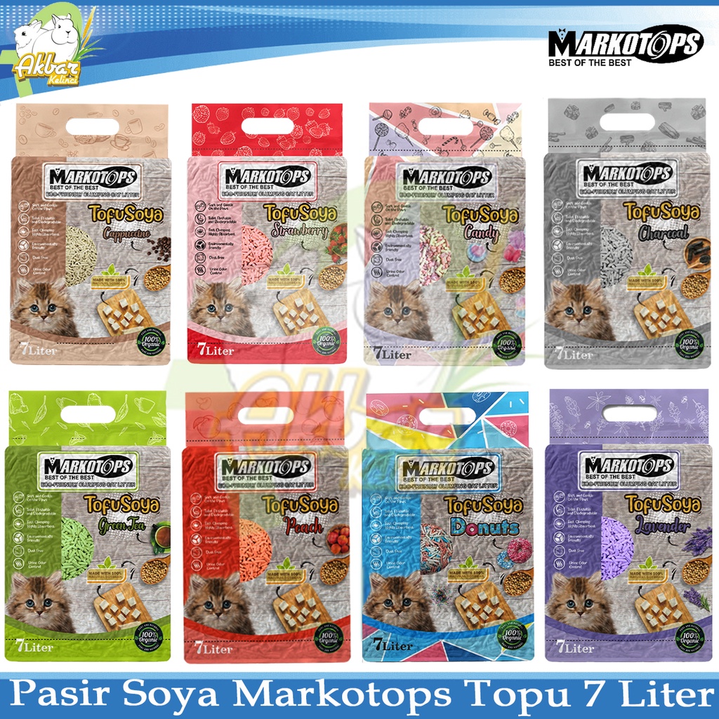 Jual MARKOTOP Tofu Soya 7 Liter | Pasir Kucing Markotops Soya Tofu ...