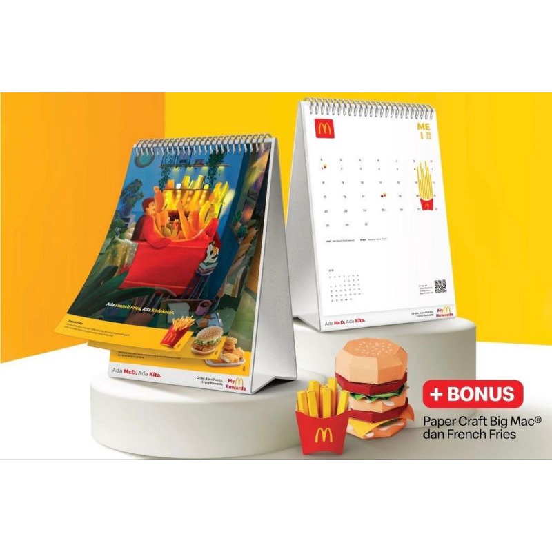 Jual Kalender MCD Mcdonald 2023 Satuan | Shopee Indonesia