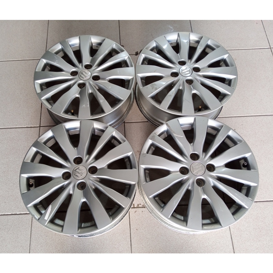 Jual Velg Bekas Ori Copotan Mobil Oem STD SWIFT GT Ring 16 Hole 4X100 SILVER Cocok Mobil Jazz ...