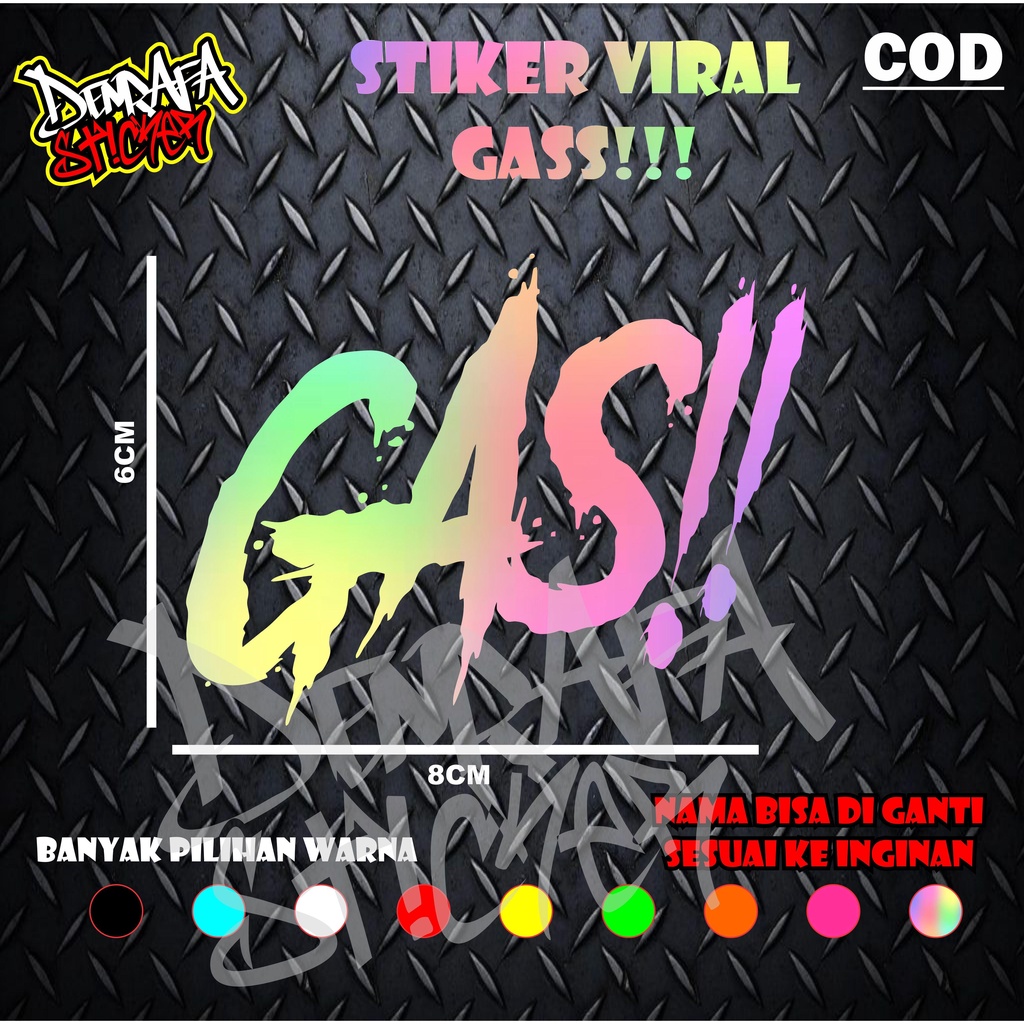 Jual STIKER VIRAL CUTTING MODEL GAS / STICKER MOTOR STIKER CUTTING ...