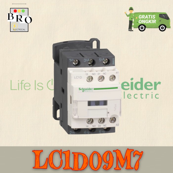 Jual Schneider Kontaktor Lc1D09 / Contactor Lc1D09M7 | Shopee Indonesia