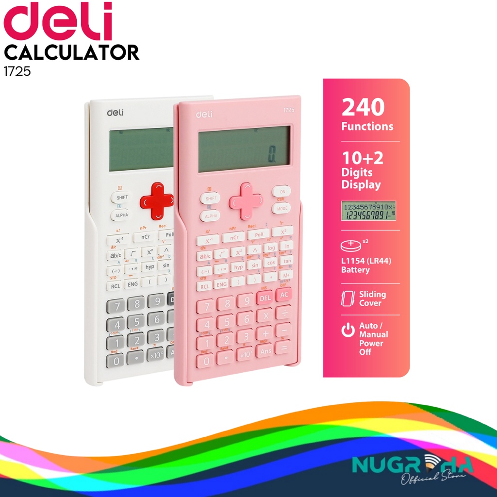 Jual Deli Scientific Calculator / Kalkulator Ilmiah Edisi One Piece ...
