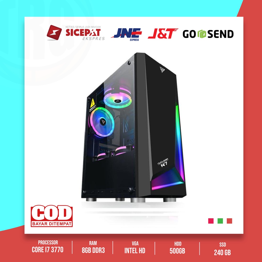 Jual PC Rakitan Core i7 3770 / Ram 8GB / SSD 120GB / Admin Office | Shopee Indonesia