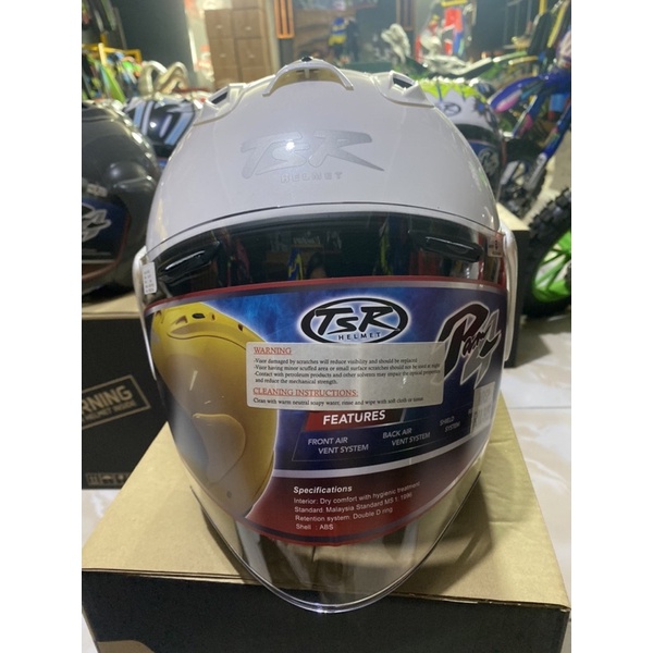 Jual Helm TSR putih | Shopee Indonesia