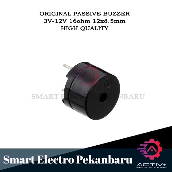 Jual ORIGINAL BUZZER PASIF 3-12v 16ohm 12x8.5mm Universal Buzer Sound ...