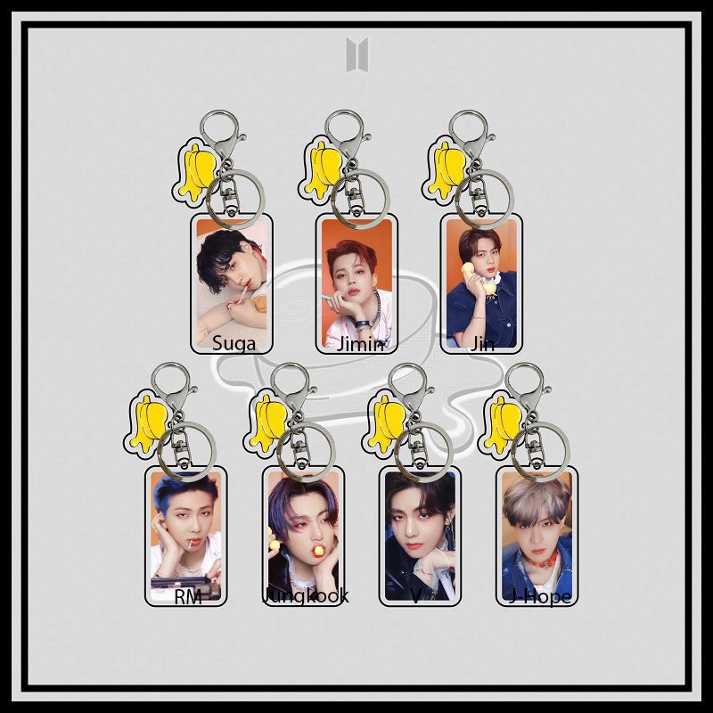 Jual Gantungan Kunci Akrilik BTS "Butter"/ Gantungan Kunci Kpop Import BTS / Keychain BTS ...