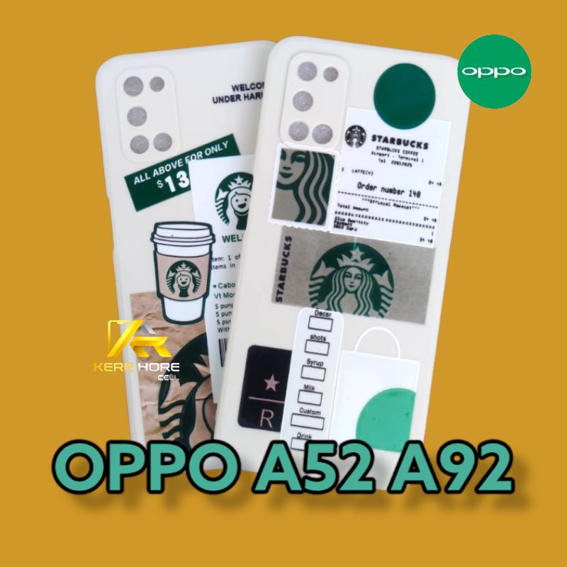 Jual CASE OPPO A52 A92 SQUARE EDGE SOFTCASE STARBUCKS OPPO A52 A92 ...