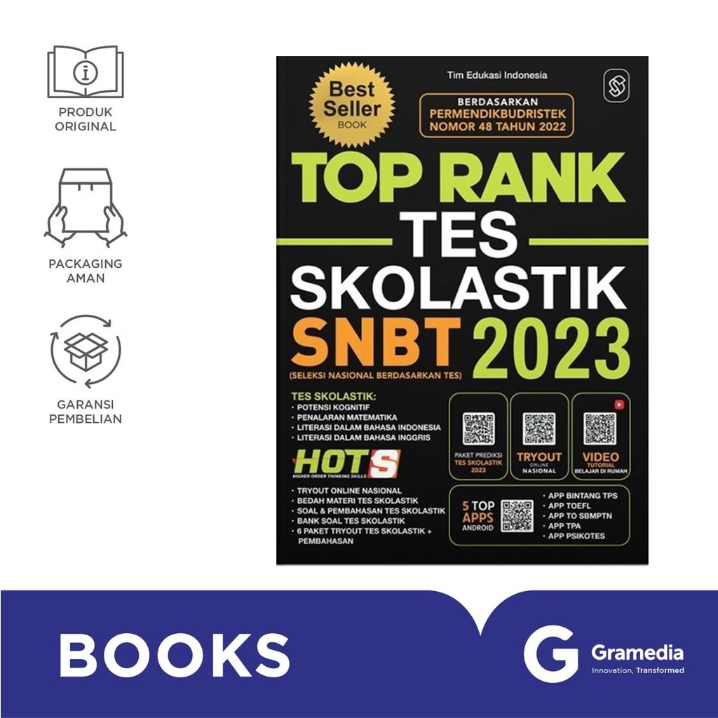 Jual Buku Top Rank Tes Skolastik Snbt 2023 | Shopee Indonesia