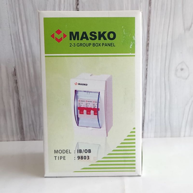 Jual MASKO Box MCB 2 Group 9803 / Rumah MCB 2 - 3 Grup IB OB - SNI ...