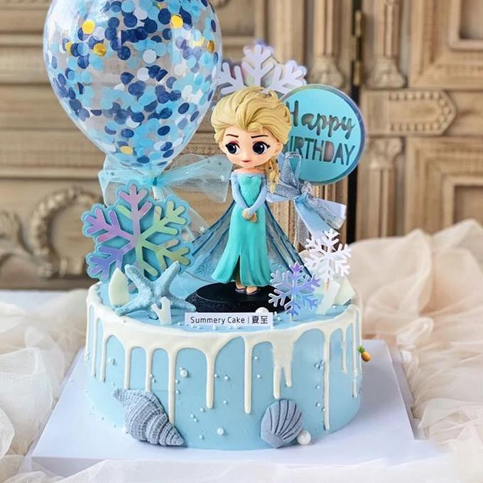 Jual Harga Terjangkau CAKE TOPPER PRINCESS ELSA / KUALITAS PREMIUM ...