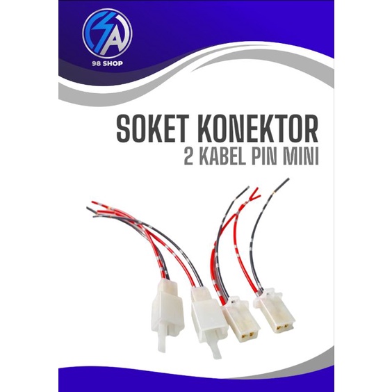 Jual SOKET KONEKTOR MINI / SOCKET CONNECTOR / SOKET KONEKTOR 2 PIN MINI ...