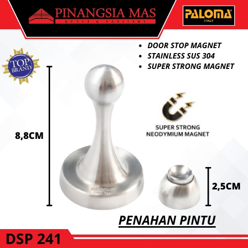 Jual Door Stopper PALOMA DSP 241 Magnet 025 Penahan Pintu Stainless Sus ...