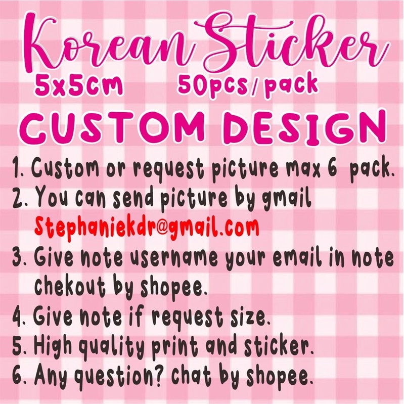 Jual [ VOL 1 ] STICKER DECO PINK CORE KOREAN KPOP MAILS ALA SELLKOR ...