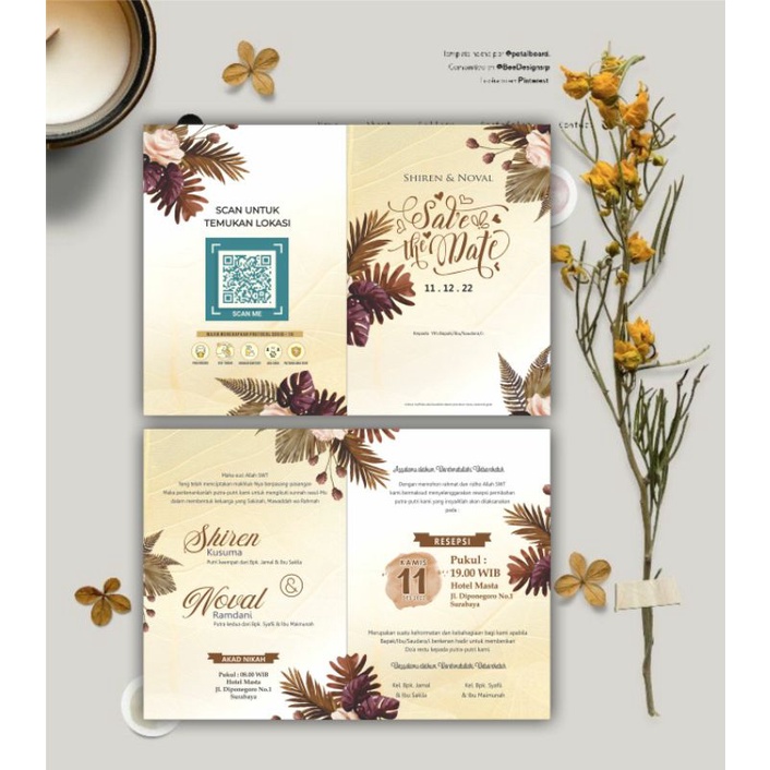 Jual undangan custom / undangan viral / undangan kekinian / undangan ...