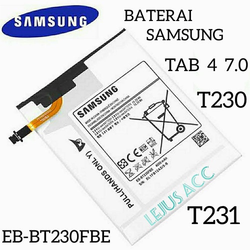 Jual Baterai Samsung T230 T231 T235 Tab 4 EB-BT230FBE Battery | Shopee ...
