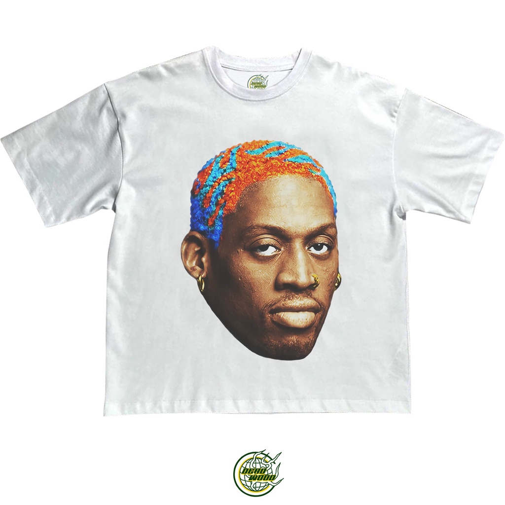 Jual OVERSIZED WHITE VINTAGE DENNIS RODMAN FACE BOX NBA RAP TEE STYLE ...