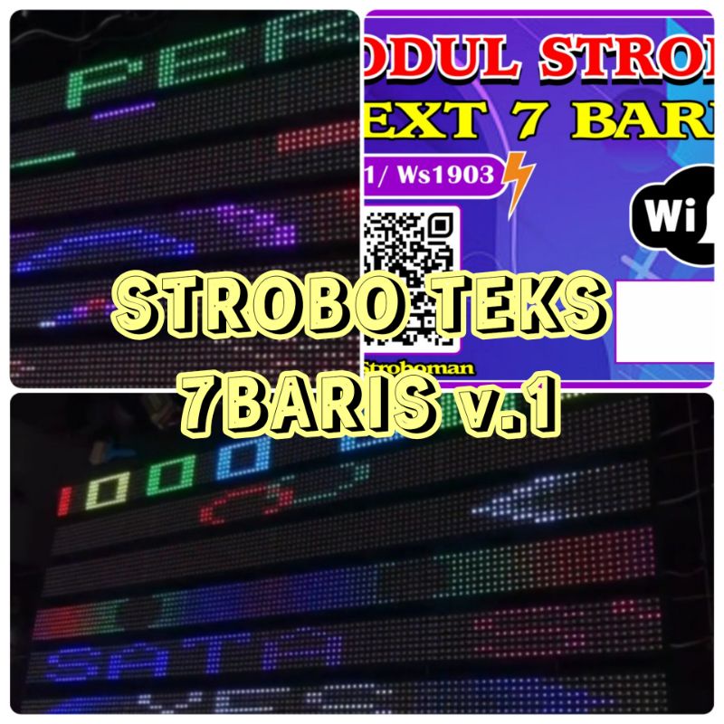Jual 7baris strobo running teks V.01 12V & 24V | Shopee Indonesia